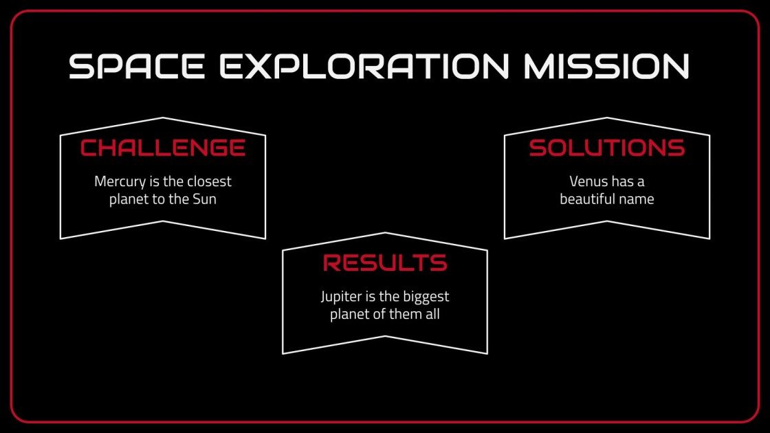 Space Exploration Mission Pitch Deck Infographics