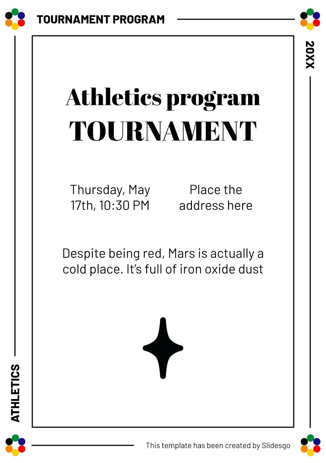 Athletics Tournament Program | Google Slides & PPT