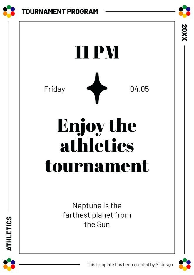 Athletics Tournament Program | Google Slides & PPT