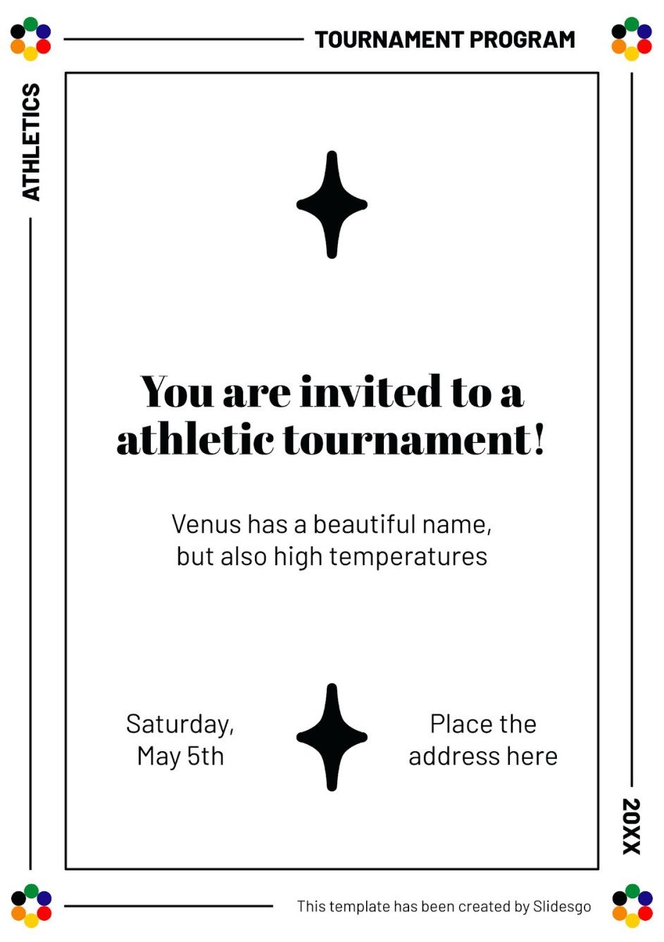 Athletics Tournament Program | Google Slides & PPT