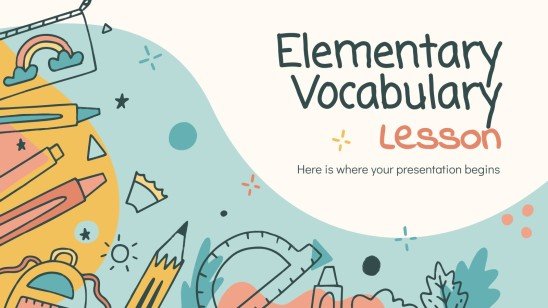 Elementary Vocabulary Lesson | Google Slides & PowerPoint
