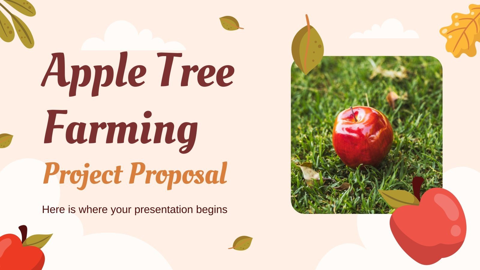 Apple Tree Farming Project Proposal | Google Slides & PPT