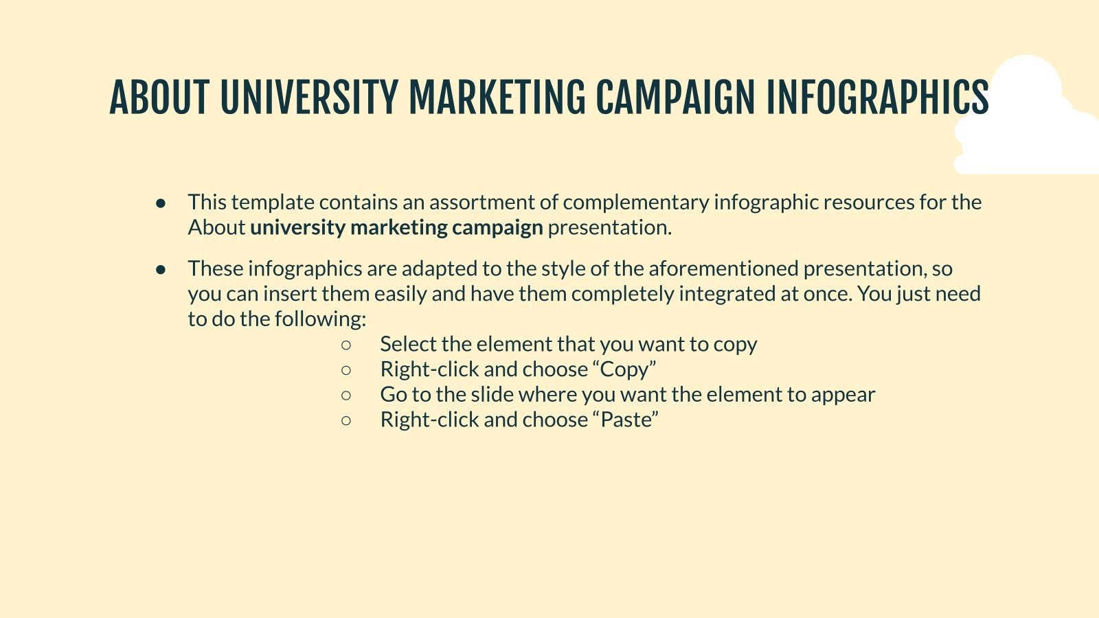 University Marketing Campaign Infographics | Google Slides