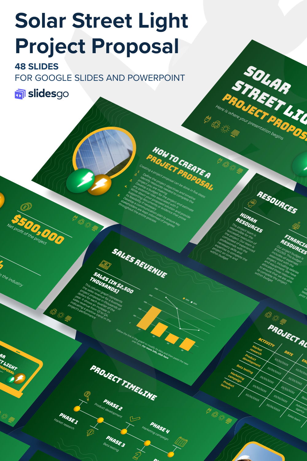 Solar Street Light Project Proposal | Google Slides & PPT