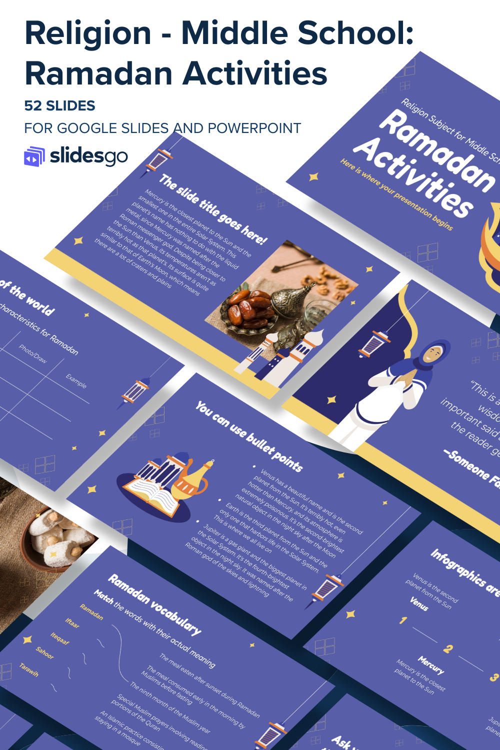 Religion Subject for Middle School: Ramadan Activities