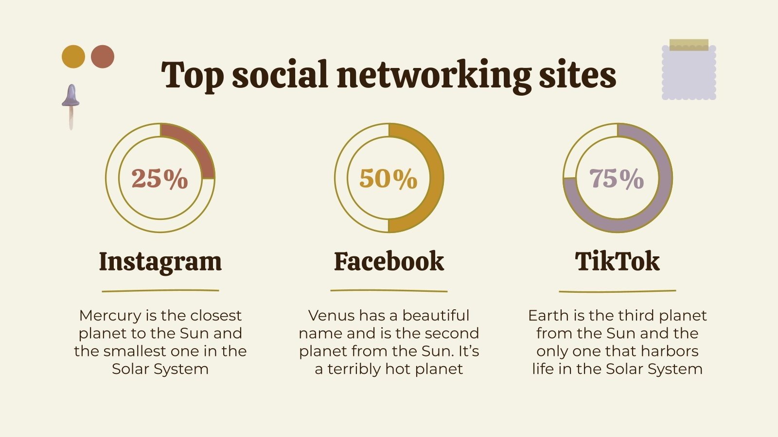 Vision board de estética cottagecore para redes sociales