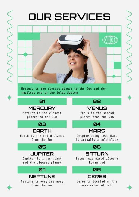 Virtual Reality Glasses Catalog | Google Slides & PPT