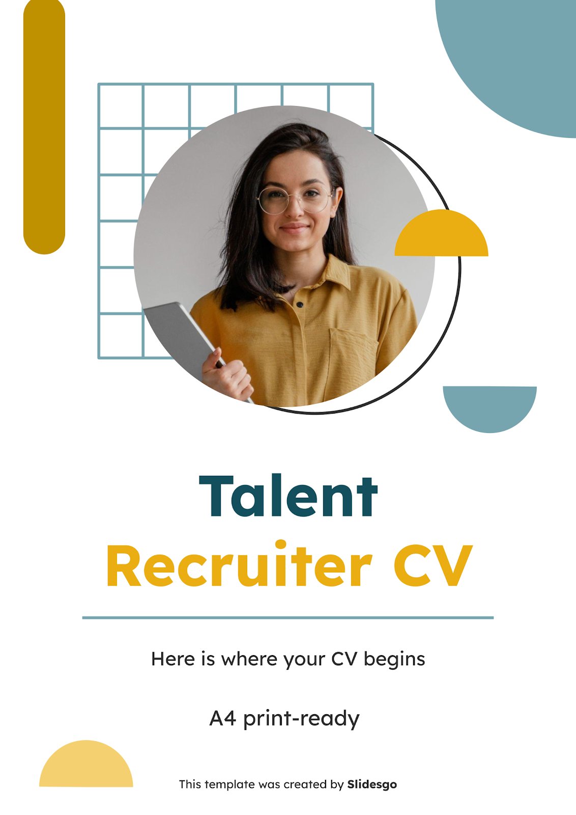 CV du recruteur de talents | Google Slides et PowerPoint