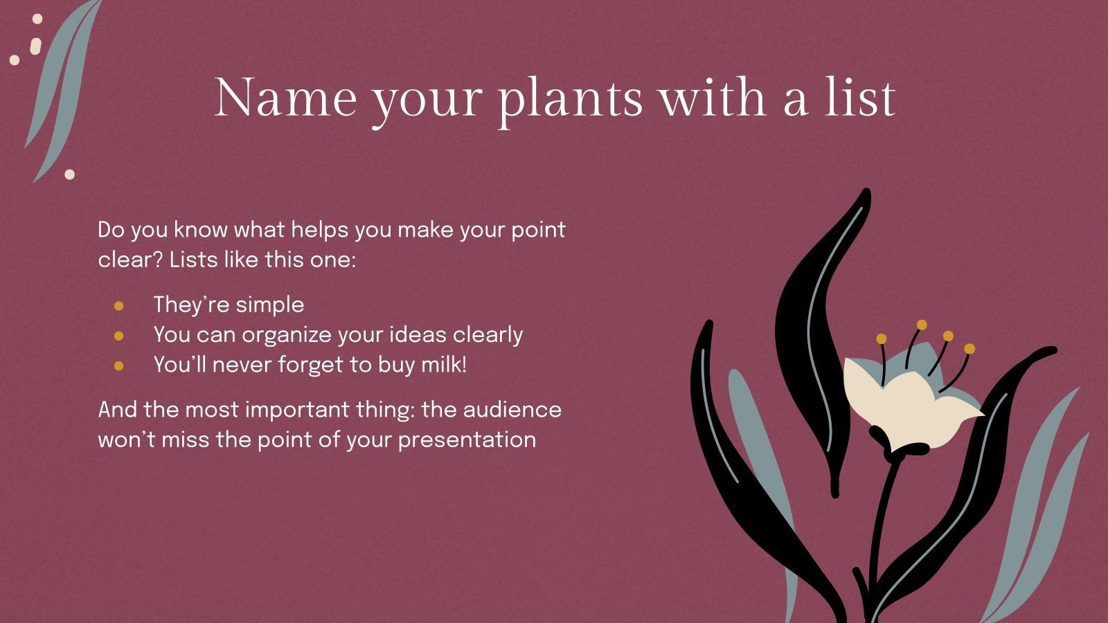 Plant Science Lesson for College | Google Slides & PPT