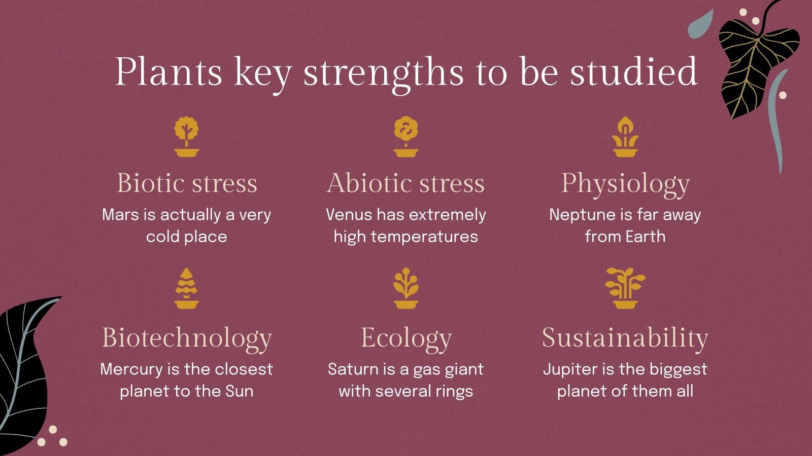 Plant Science Lesson for College | Google Slides & PPT