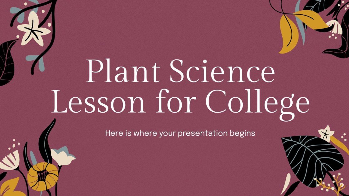 Plantillas gratis sobre plantas para Google Slides y PowerPoint