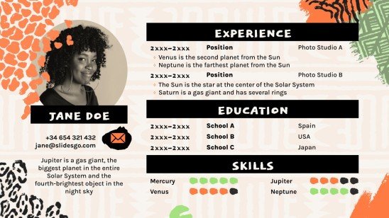 Kenya Style Portfolio | Google Slides & PowerPoint