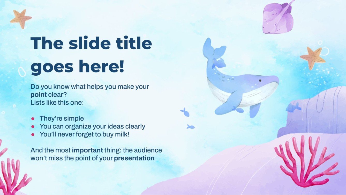 Marine Biology Science Lesson for College | Google Slides