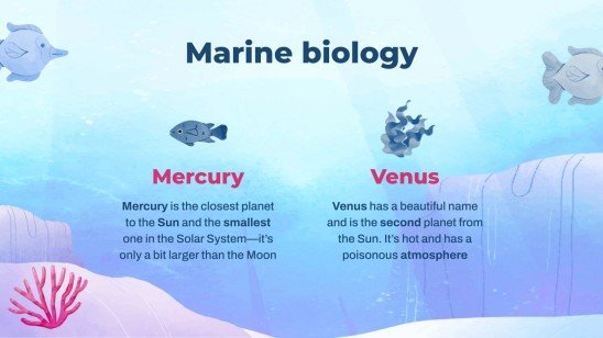 Marine Biology Science Lesson for College | Google Slides