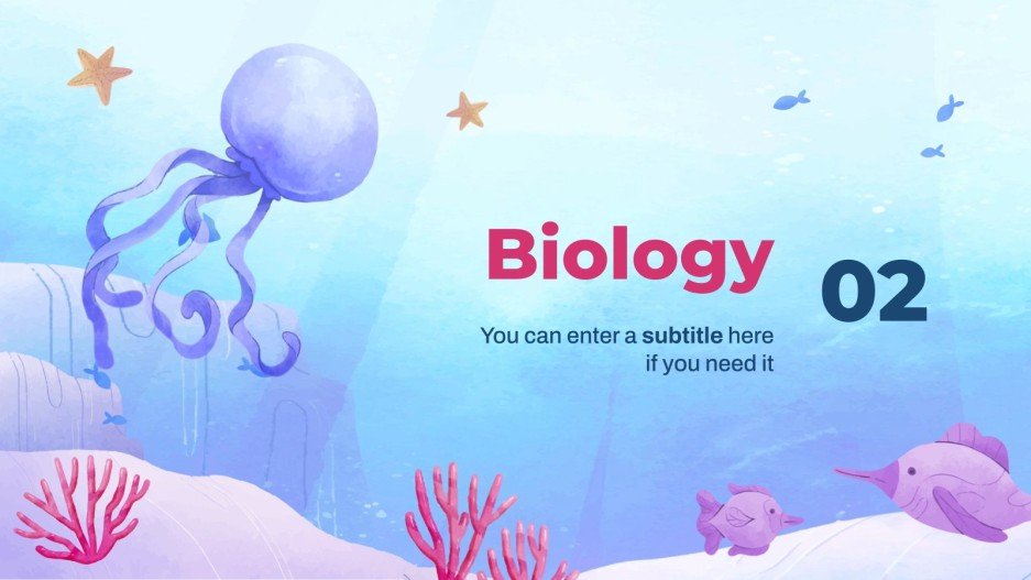 Marine Biology Science Lesson for College | Google Slides