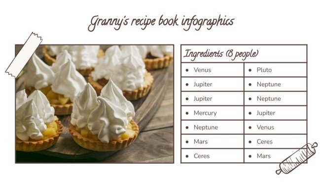 Granny's Recipe Book Infographics | Google Slides & PPT