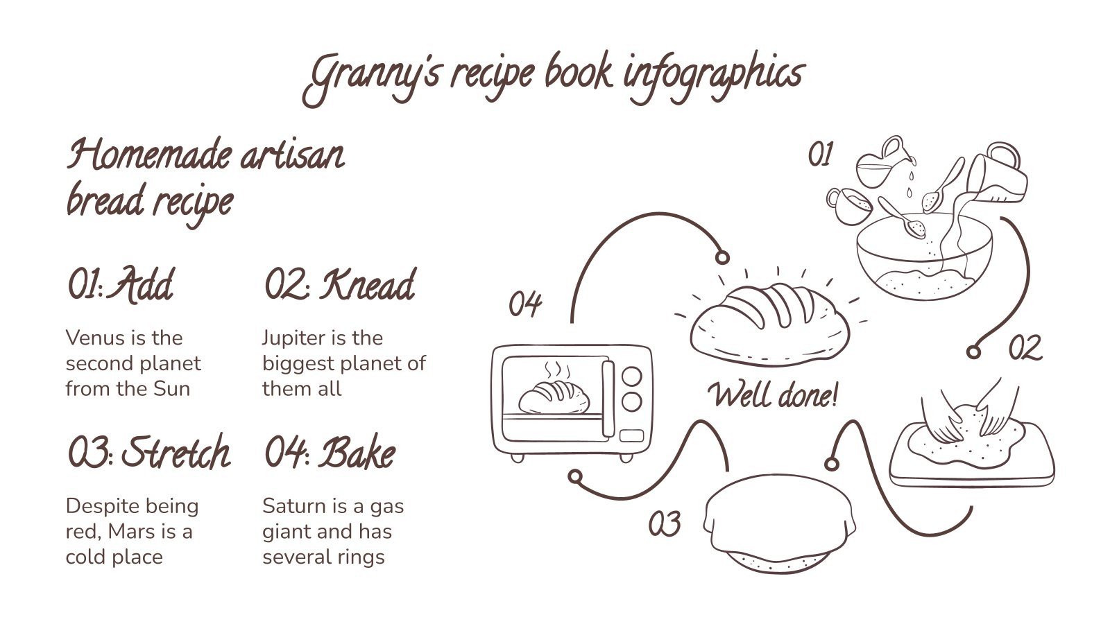 Granny's Recipe Book Infographics | Google Slides & PPT