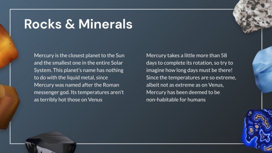 Geology & Mineral Sciences Major for College | Google Slides