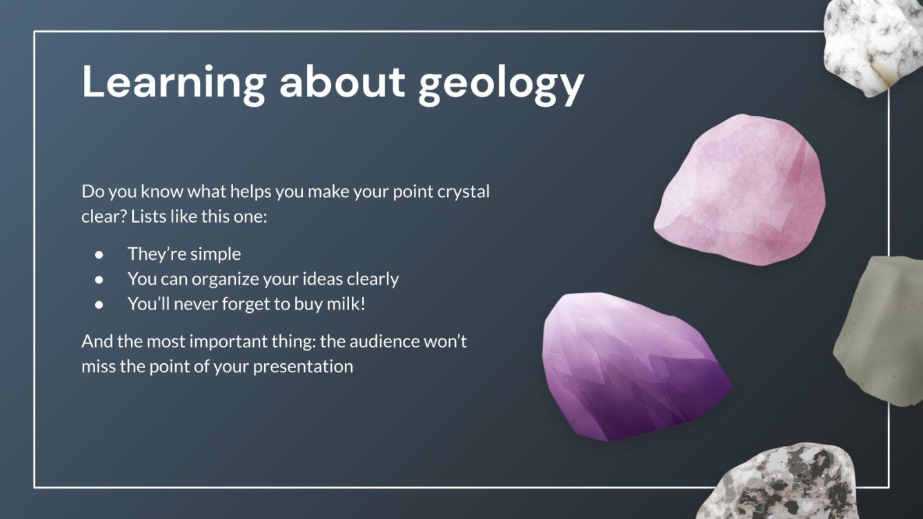Geology & Mineral Sciences Major for College | Google Slides