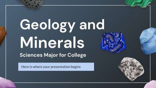 Free templates for Google Slides and PPT about rocks