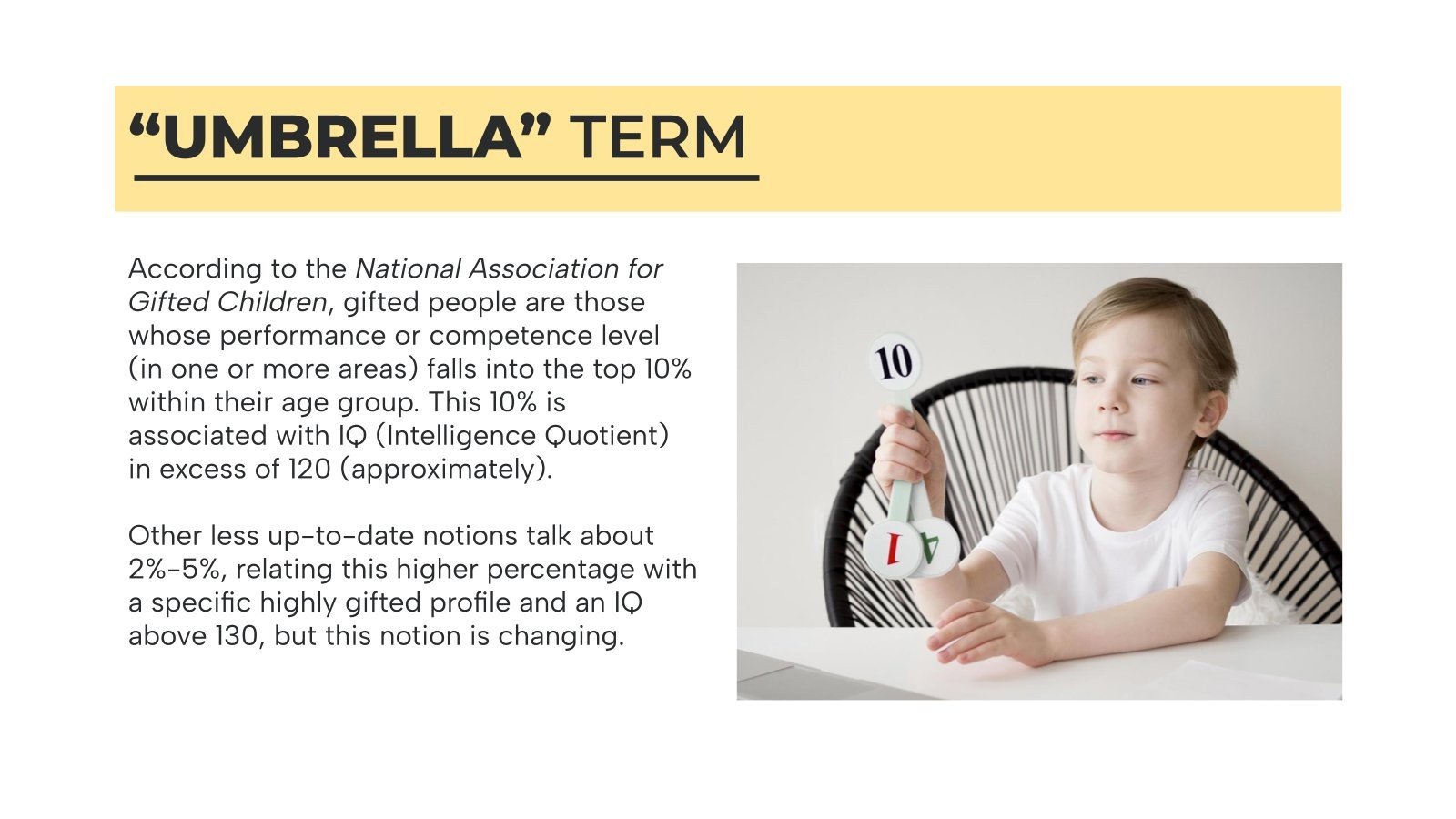 Important Terms Within Giftedness | Google Slides & PPT