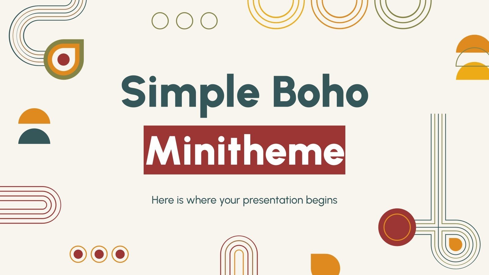 Simple Boho Minitheme | Google Slides & PowerPoint