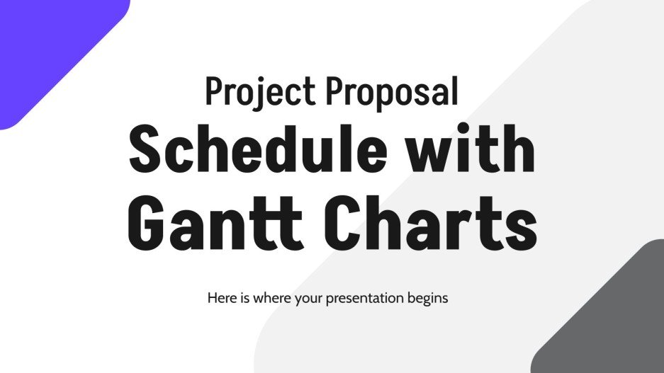 Project Proposal Schedule with Gantt Charts | Google Slides