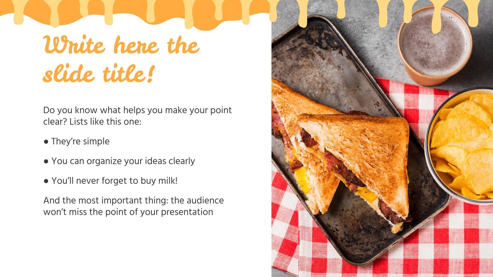 Grilled Cheese Sandwich Recipes | Google Slides & PPT theme
