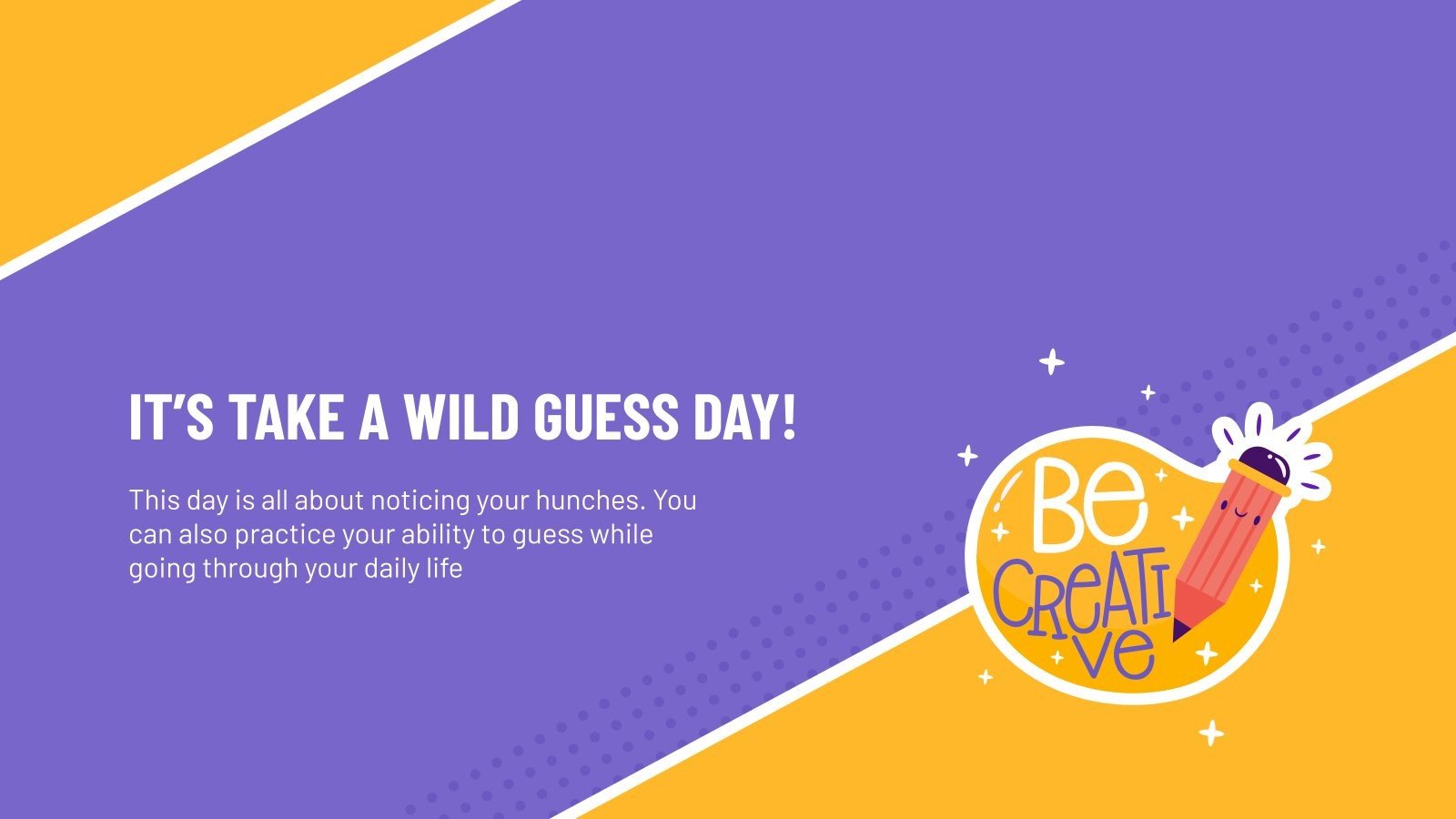 Campaña para Take a Wild Guess Day | Google Slides y PPT