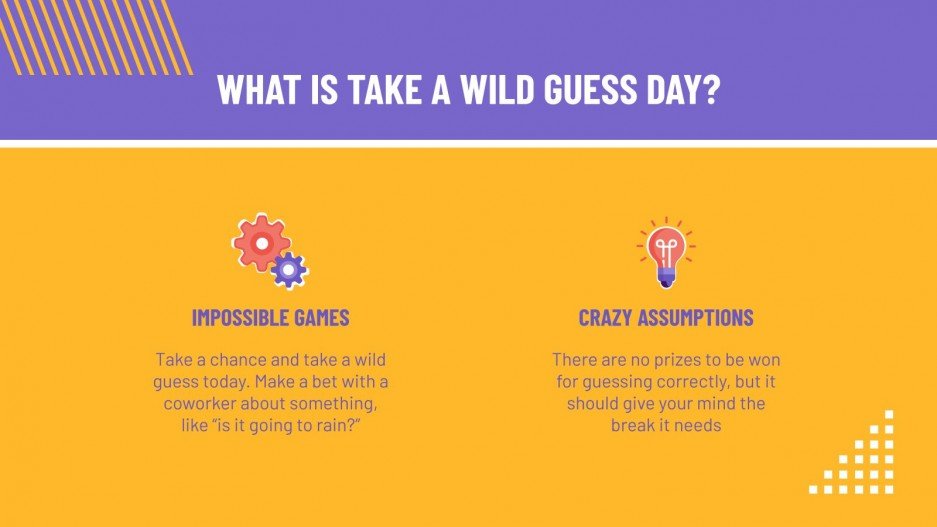 Campaña para Take a Wild Guess Day | Google Slides y PPT