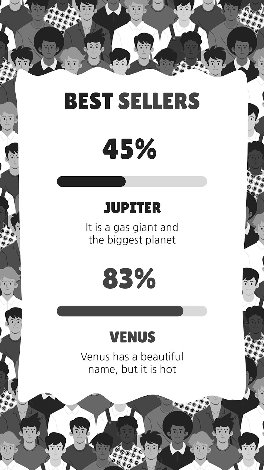 Grayscale People Backgrounds Company Profile | Google Slides