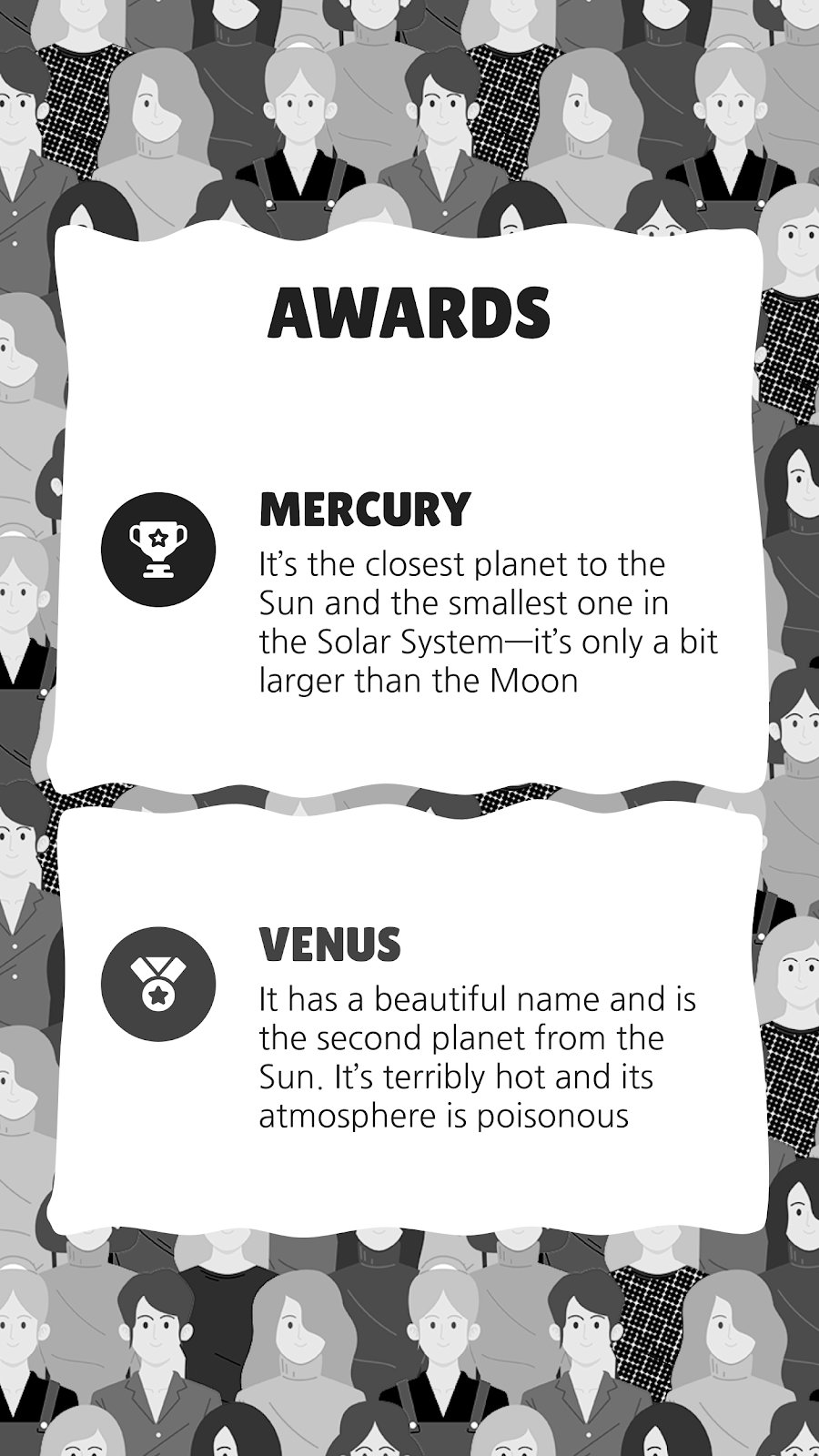 Grayscale People Backgrounds Company Profile | Google Slides