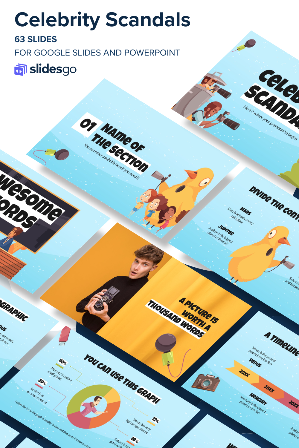 Celebrity Scandals | Google Slides & PowerPoint template