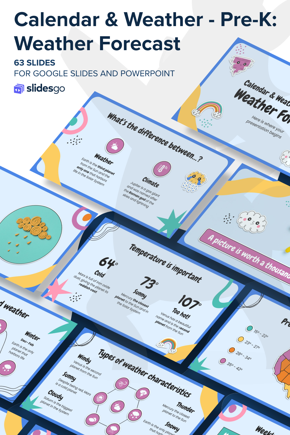 Weather Forecast for Pre-K | Google Slides & PPT