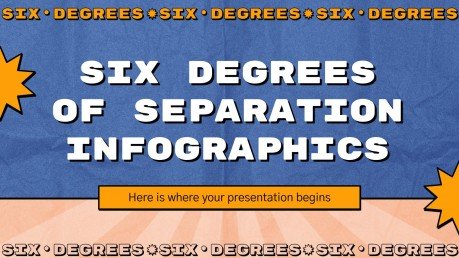 Six Degrees of Separation Infografiken | Google Slides & PPT