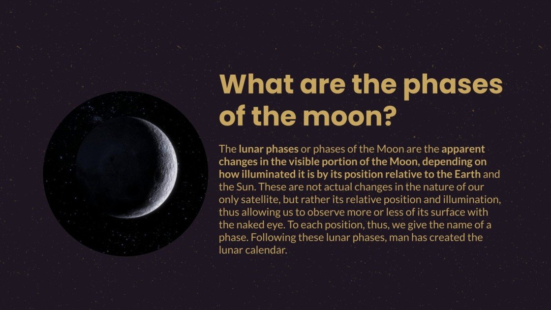 The Phases of the Moon | Google Slides & PPT