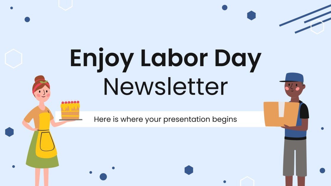 Enjoy Labor Day Newsletter | Google Slides & PowerPoint