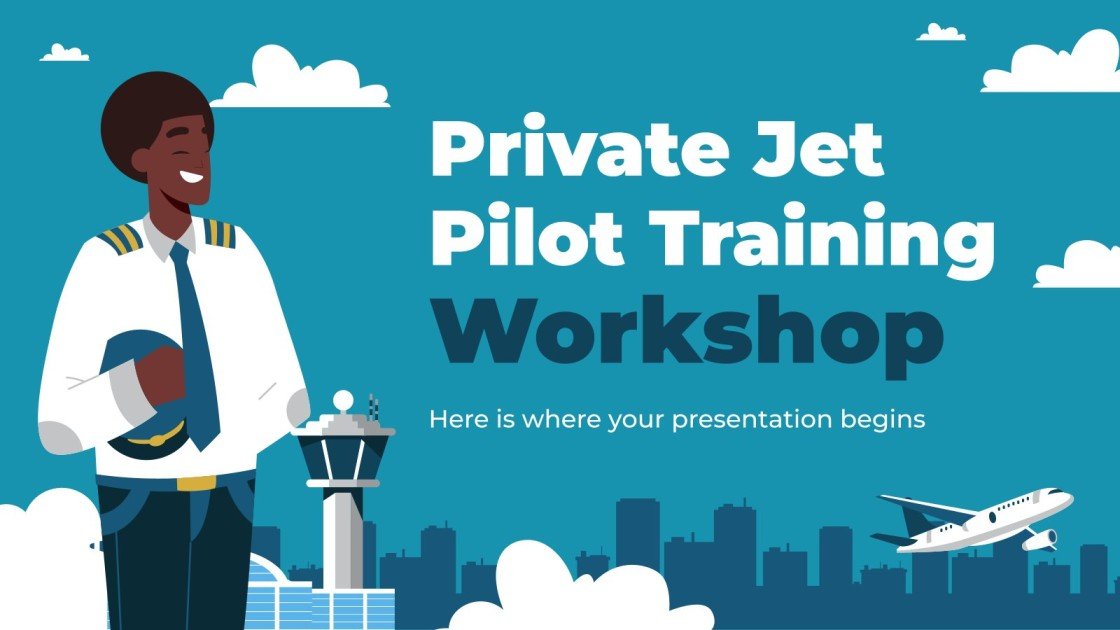 Private Jet Pilot Training Workshop | Google Slides & PPT