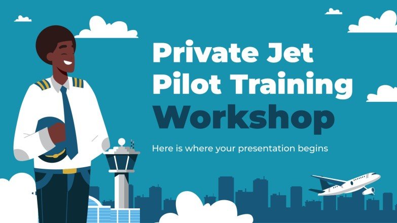 Private Jet Pilot Training Workshop | Google Slides & PPT