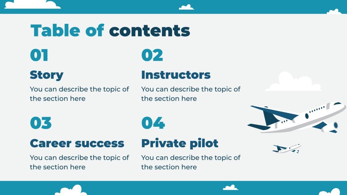 Private Jet Pilot Training Workshop | Google Slides & PPT