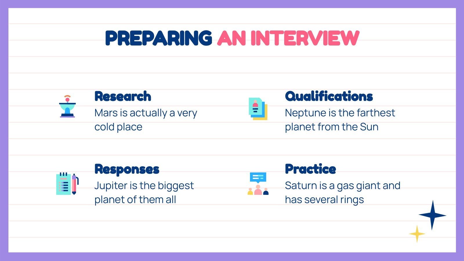 Tips for Standing up in your Interview Workshop