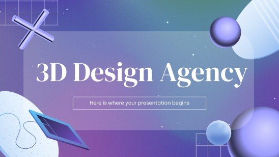 Agência de design 3D | Google Slides e PowerPoint