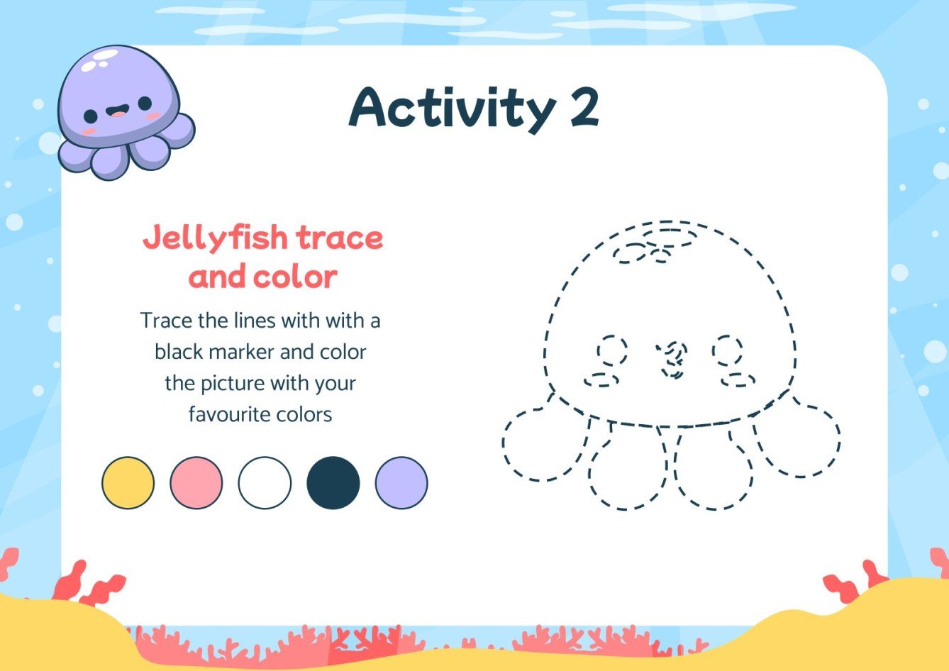 Biology Activities for Pre-K: Jellyfish | Google Slides