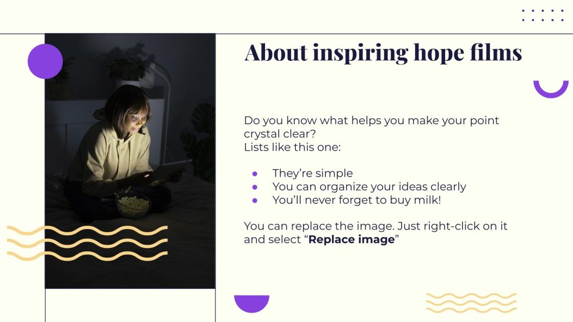 Films Inspiring Hope Minitheme | Google Slides & PowerPoint