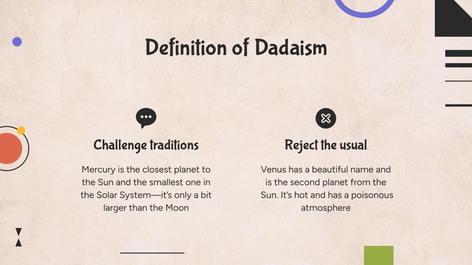 Arts Subject for High School: Dadaism | Google Slides & PPT