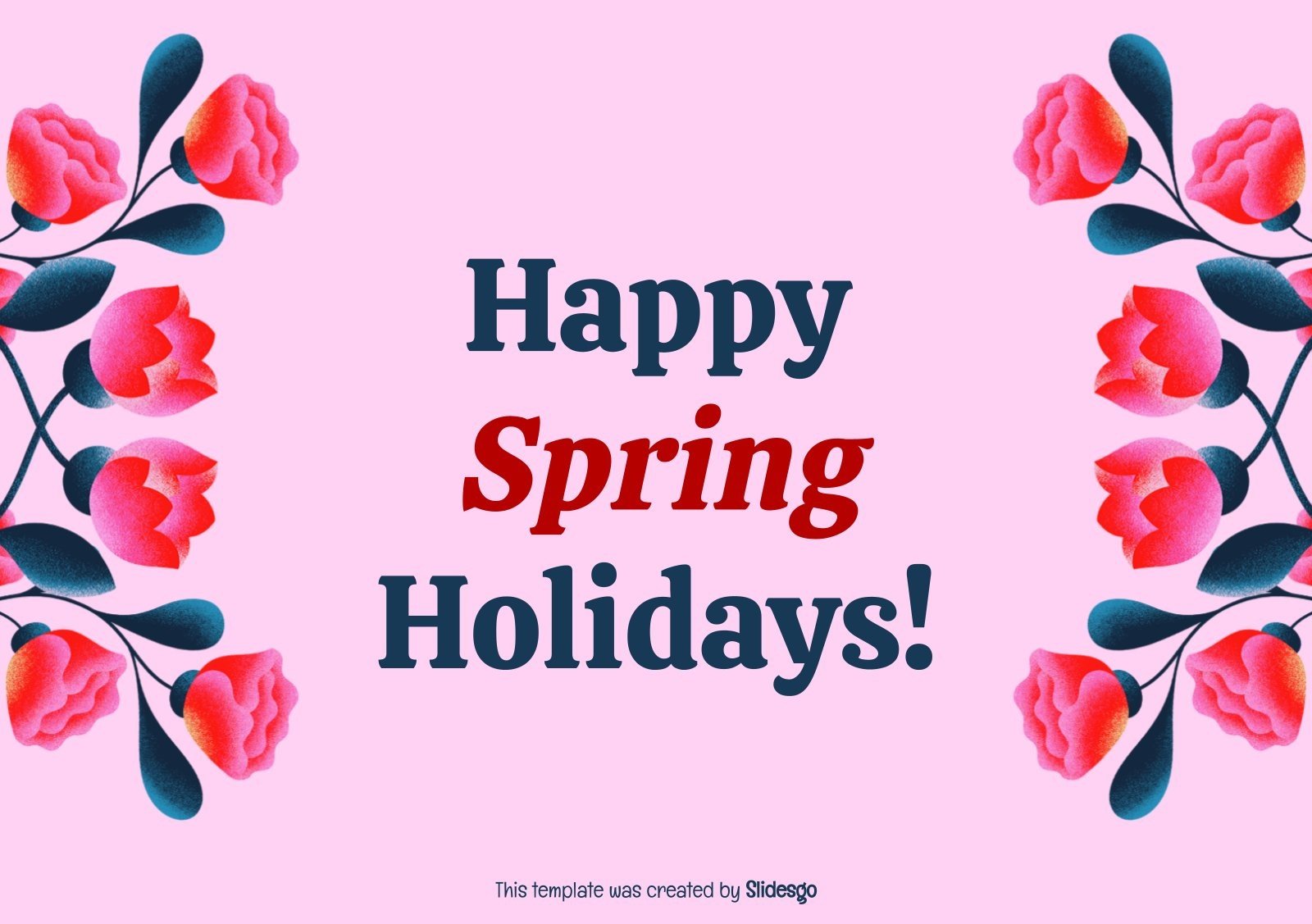 Postales para las vacaciones de primavera | Google Slides