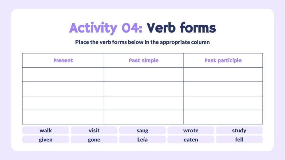 Verb Activities | Google Slides & PowerPoint
