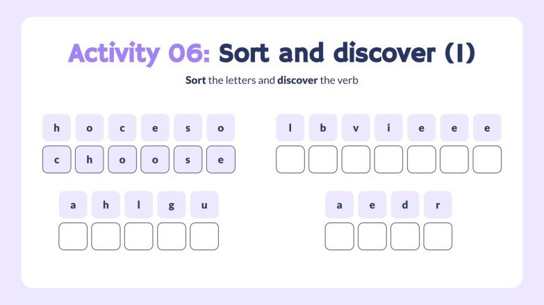 Verb Activities | Google Slides & PowerPoint