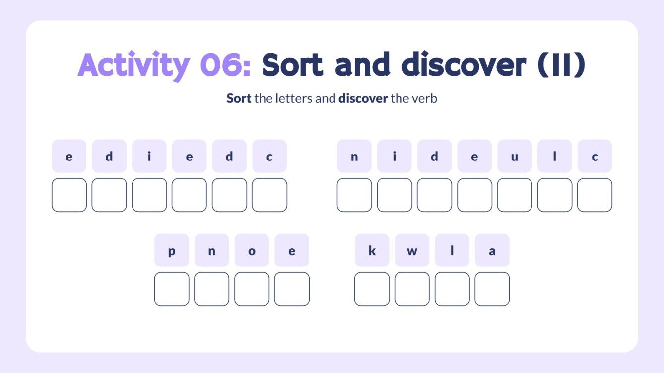 Verb Activities | Google Slides & PowerPoint