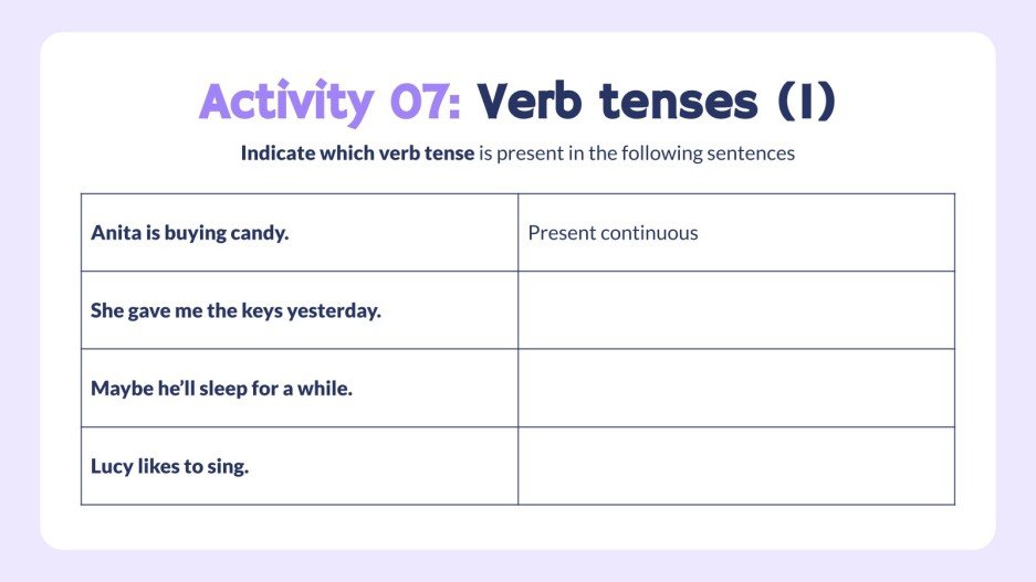 Verb Activities | Google Slides & PowerPoint